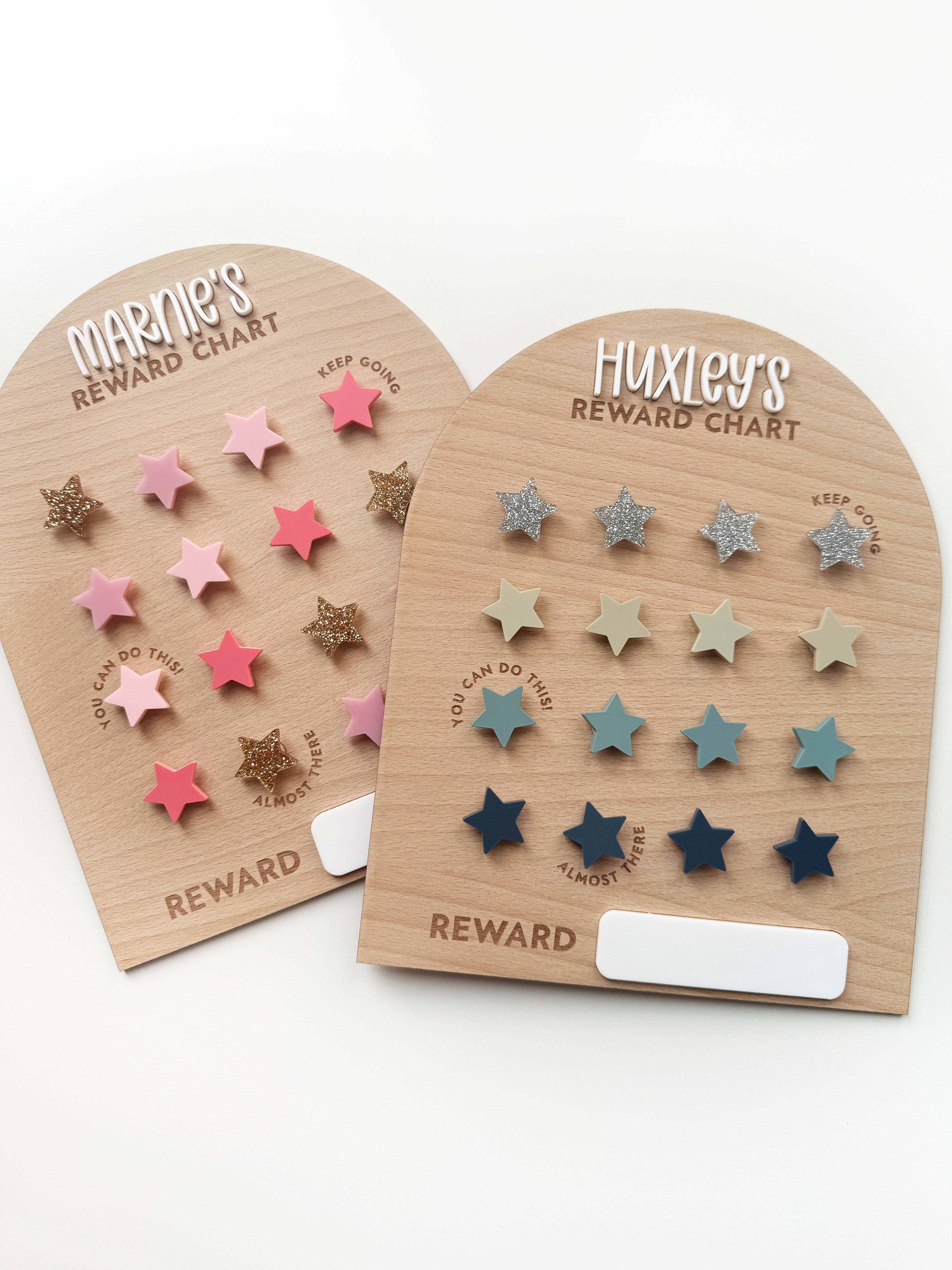 Personalised arch shape reward chart – Sunshine & Rayn