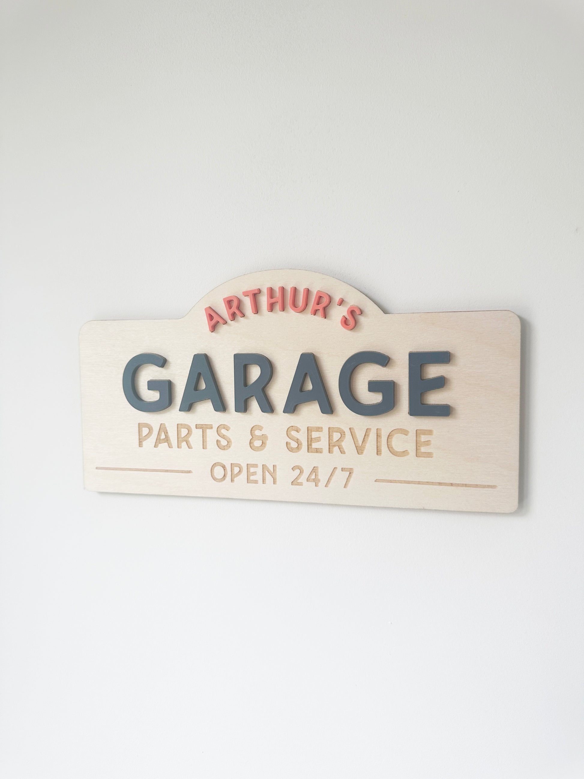 Personalised car garage sign – Sunshine & Rayn